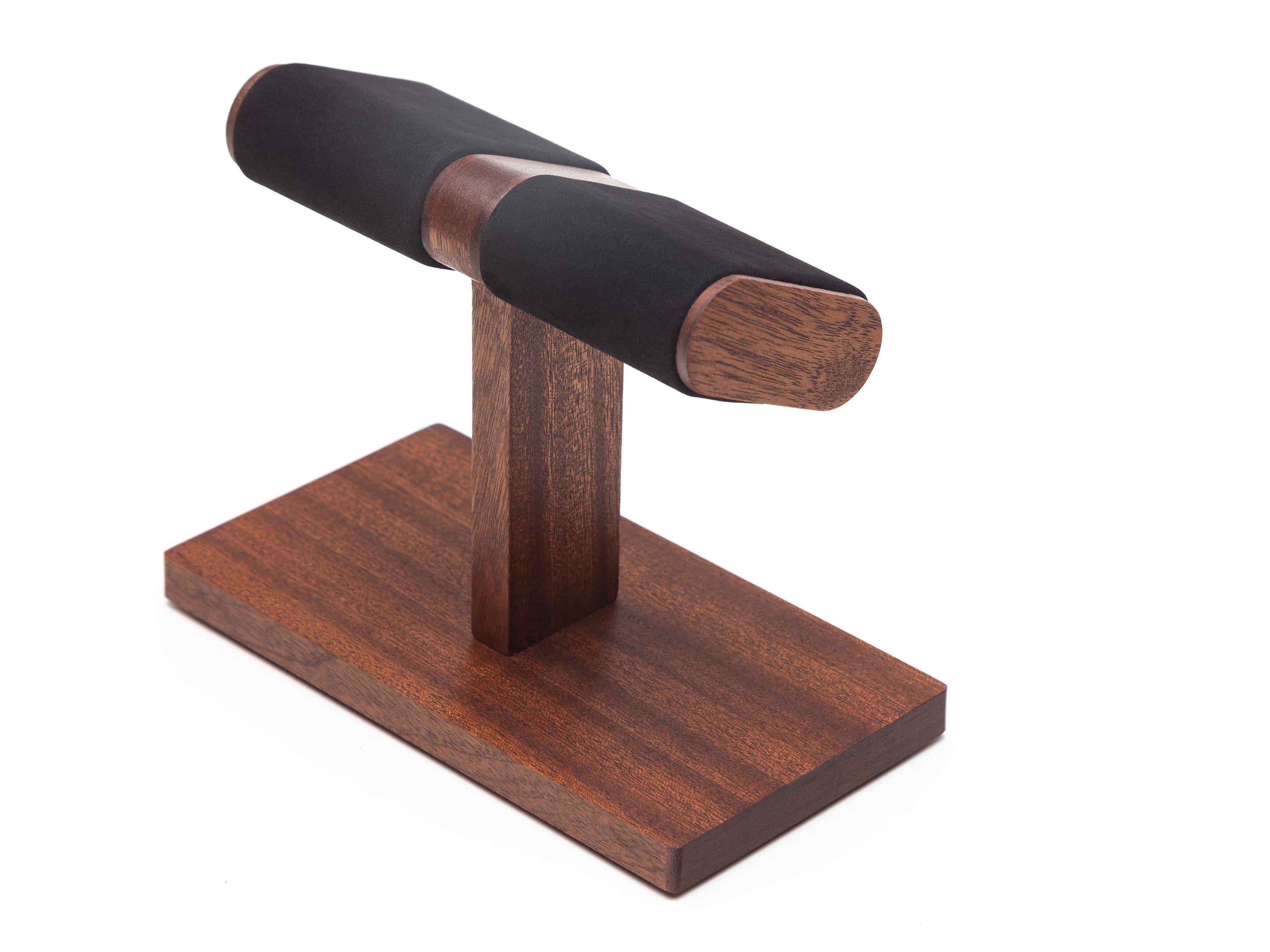 Simple Mahogany Watch Stand for Two Long Bracelet Watches - Etsy