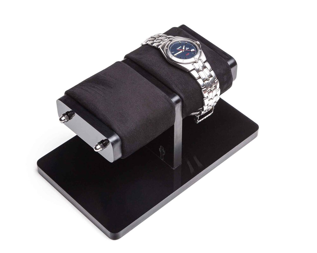 Modern Watch Stand for Two Watches + Personalized Box, Watch Storage ...