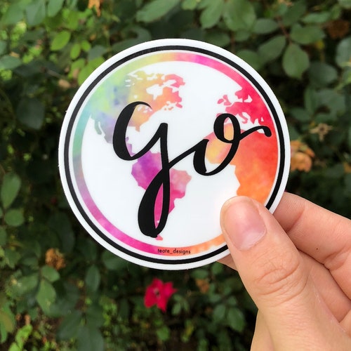 Go Sticker // Vinyl Sticker | Etsy