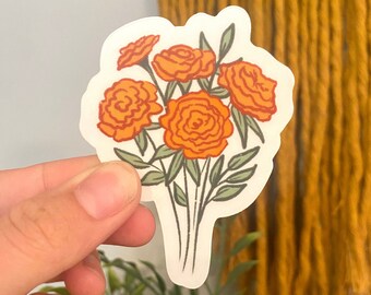 Marigold Sticker - Etsy