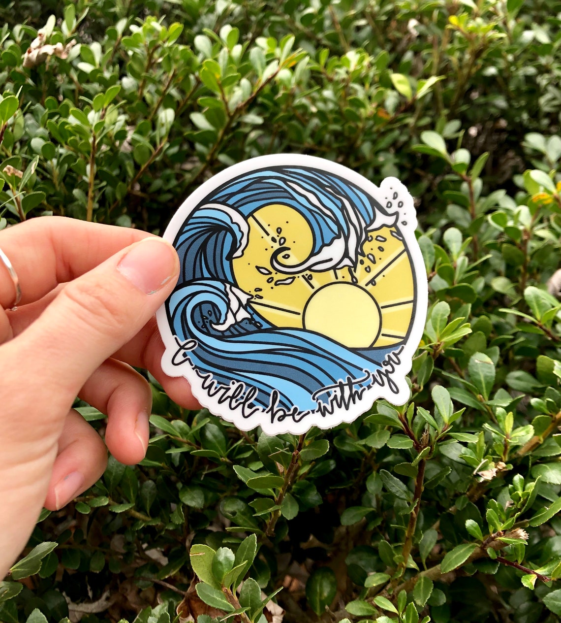 Ocean Waves Sticker// Vinyl Sticker// Waterproof Sticker | Etsy