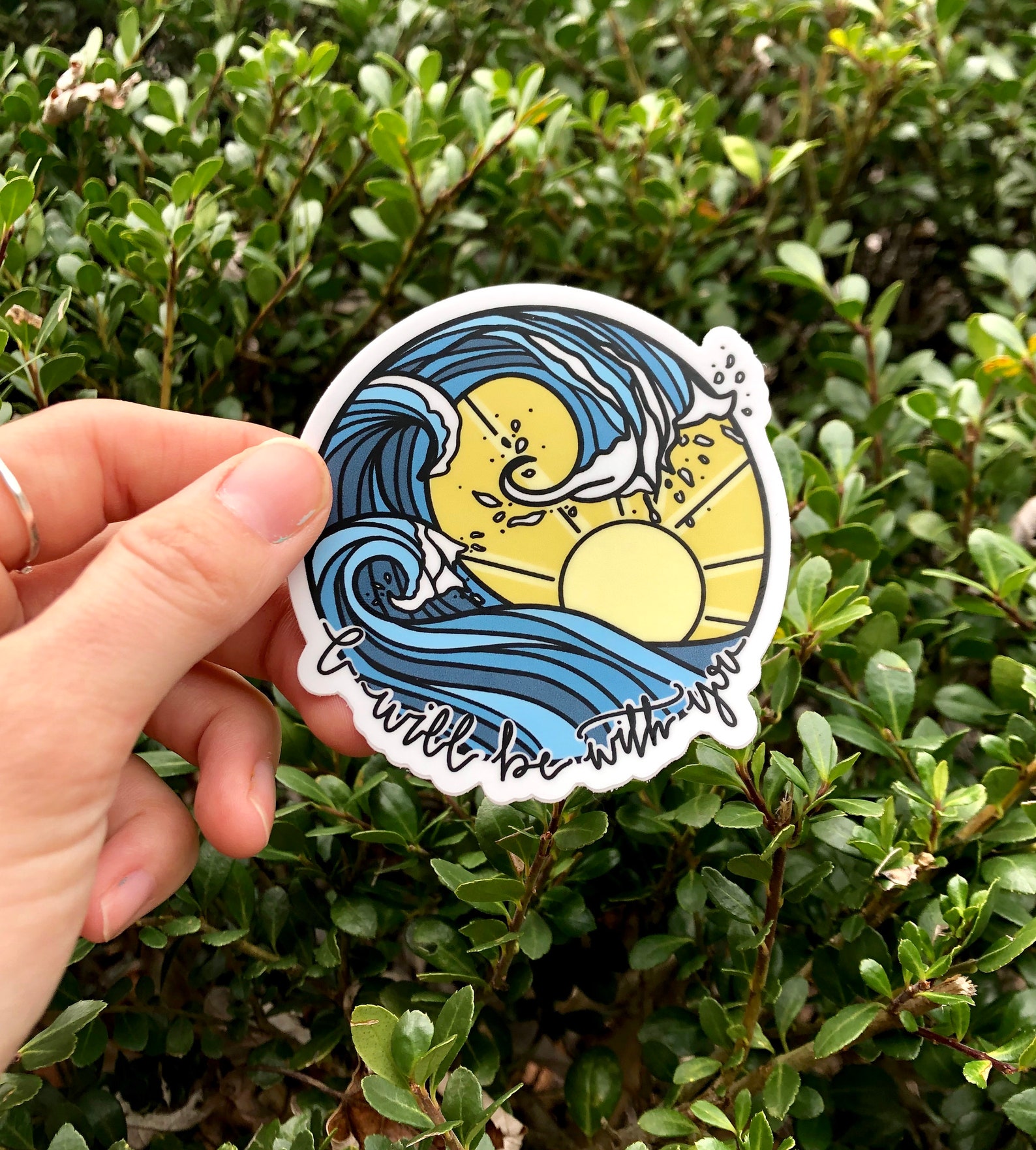 Ocean Waves Sticker// Vinyl Sticker// Waterproof Sticker | Etsy