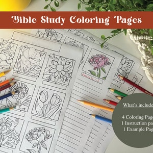 Bible Study Coloring Sheet // Adult Coloring Sheet // Christian Bible ...