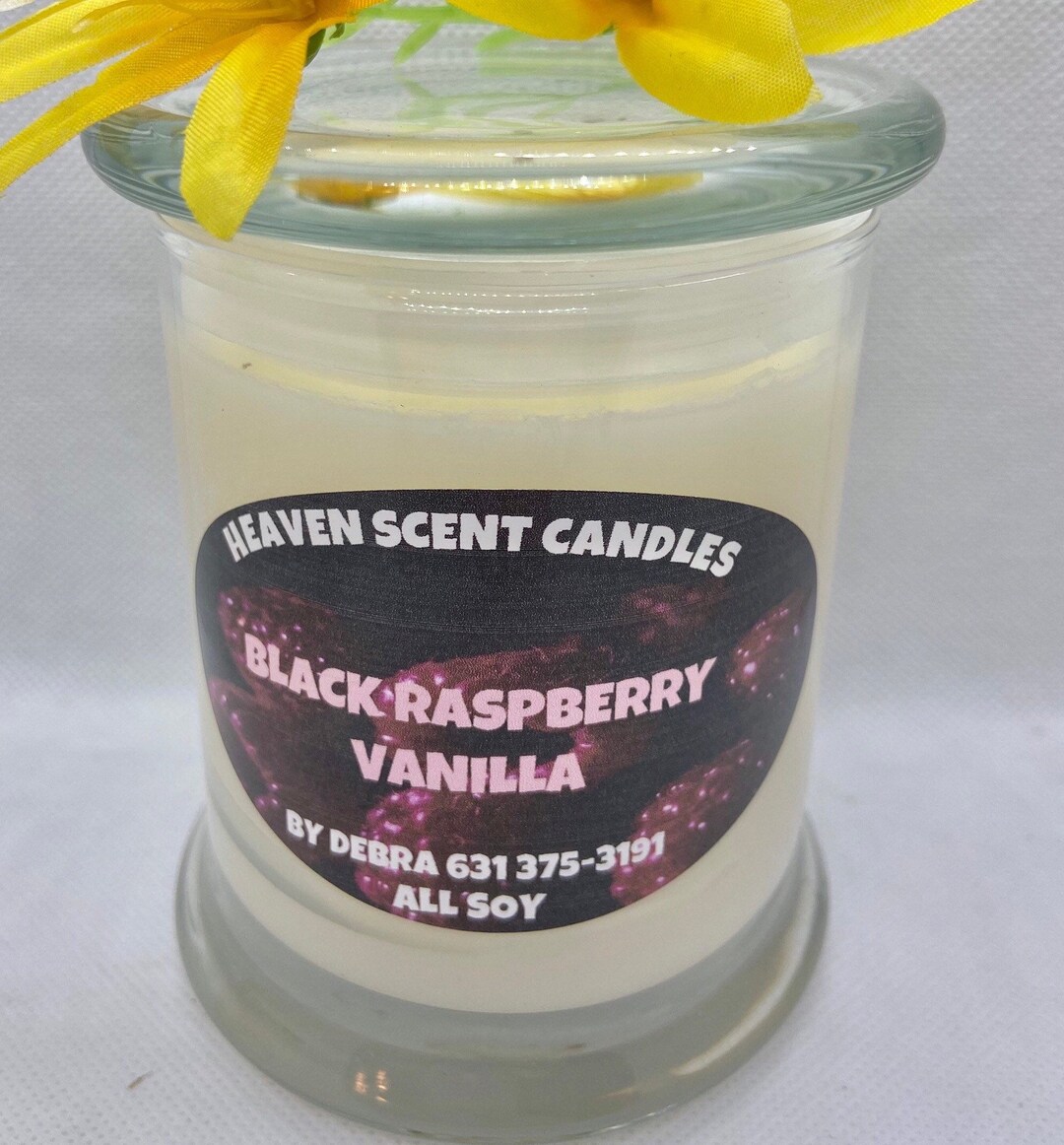 Black Raspberry Vanilla Candle, Fruit Scented Candle, 100% Soy Candle ...