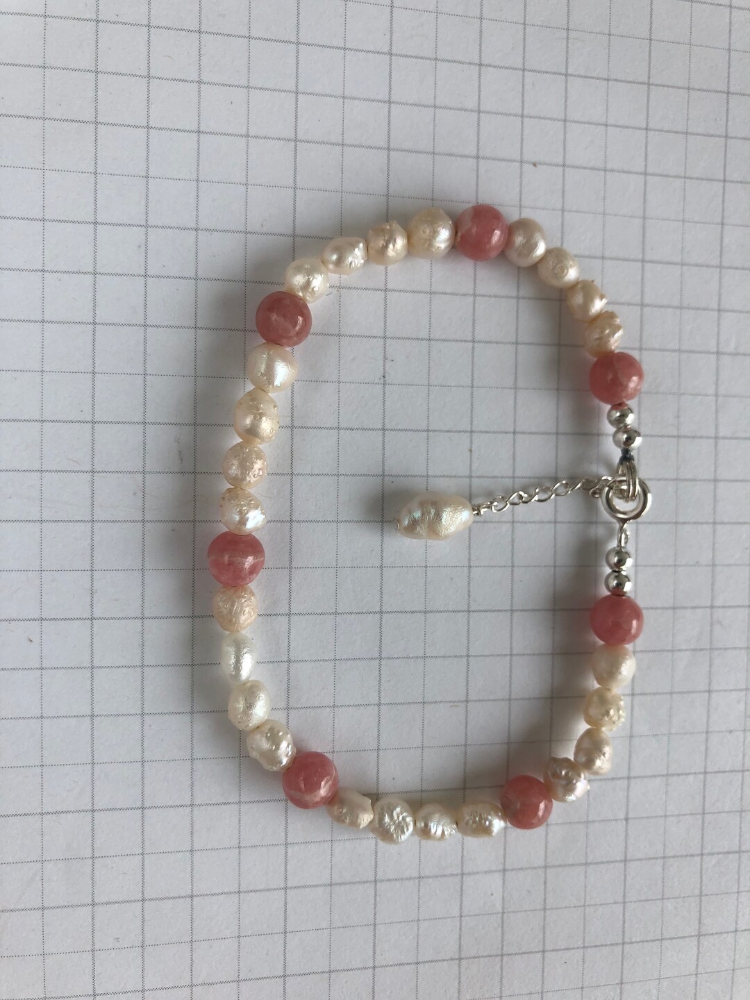 Adjustable Beaded Bracelet Genuine Ugly Baroque Mini Pearl ...