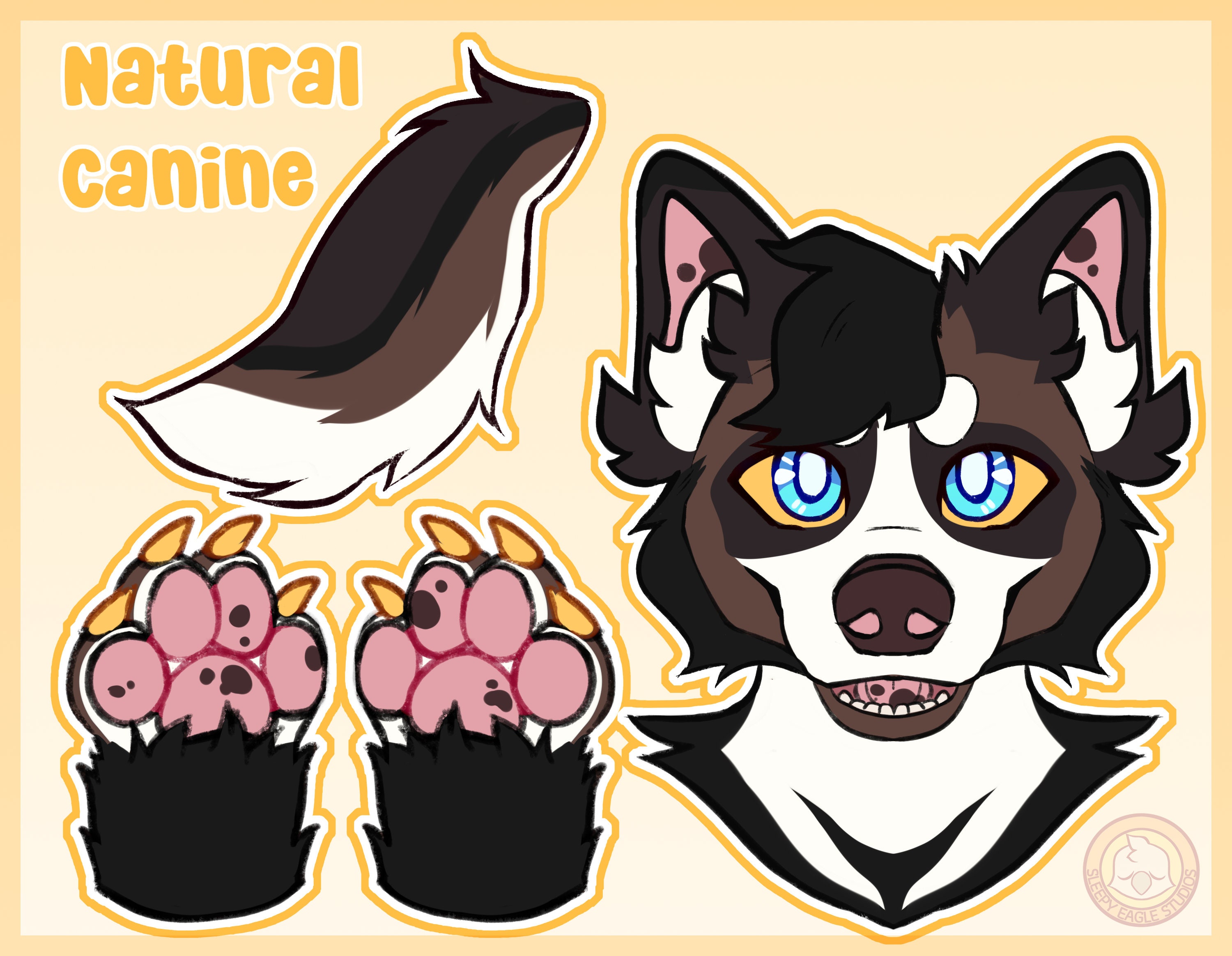 Natural Canine Fursuit Partial Adoptable Design - Etsy