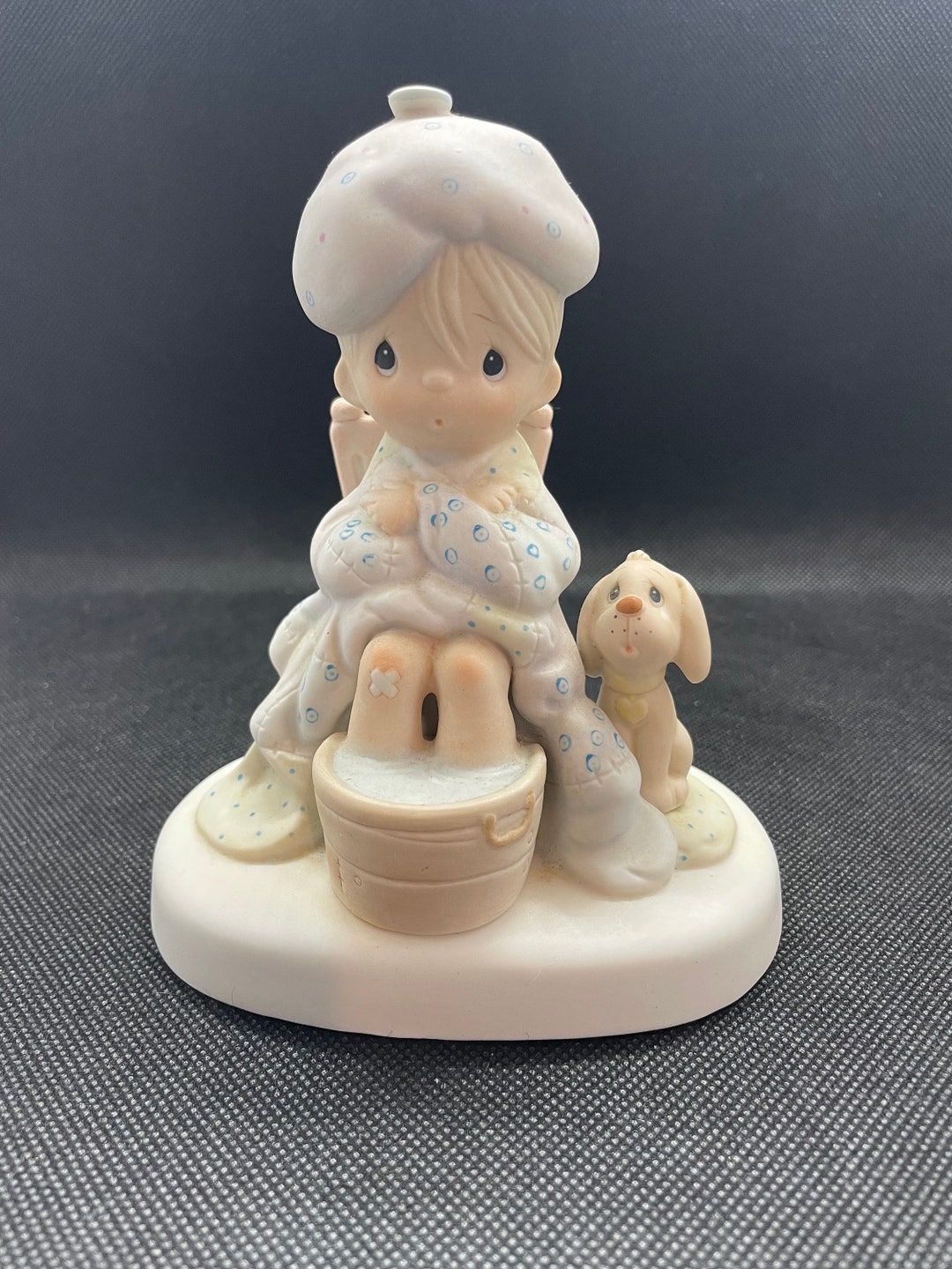 Vintage Precious Moments god is Watching Over You Figurine. Enesco E ...