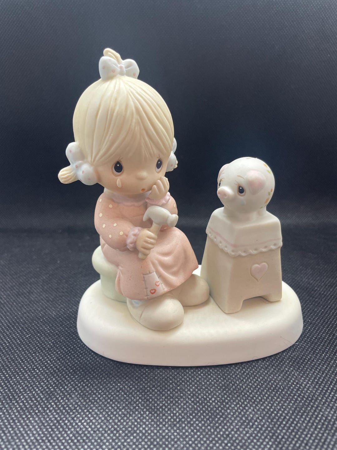 Vintage Precious Moments “love Cannot Break A True Friendship” Figurine ...