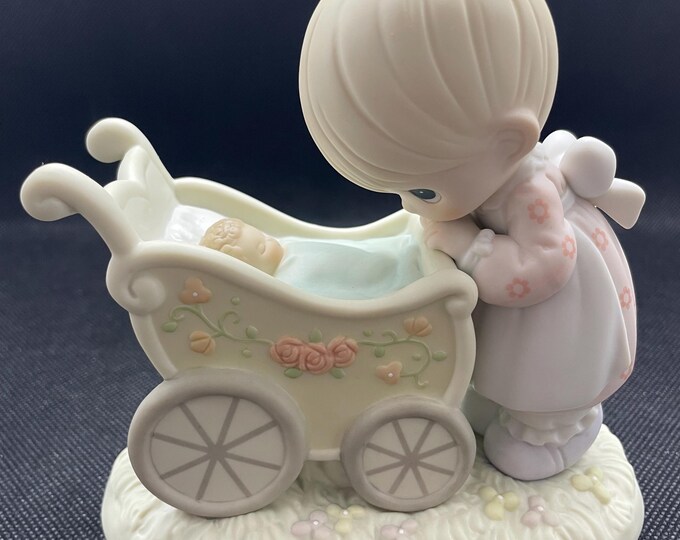 Vintage Precious Moments “something Precious From Above” Figurine ...