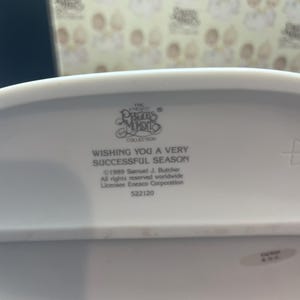 Vintage Precious Moments “wishing You A Very Successful Season” Enesco ...