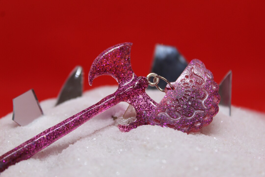 Custom Resin Miniature Weapon Necklace Unique Sword Jewelry Handcrafted ...