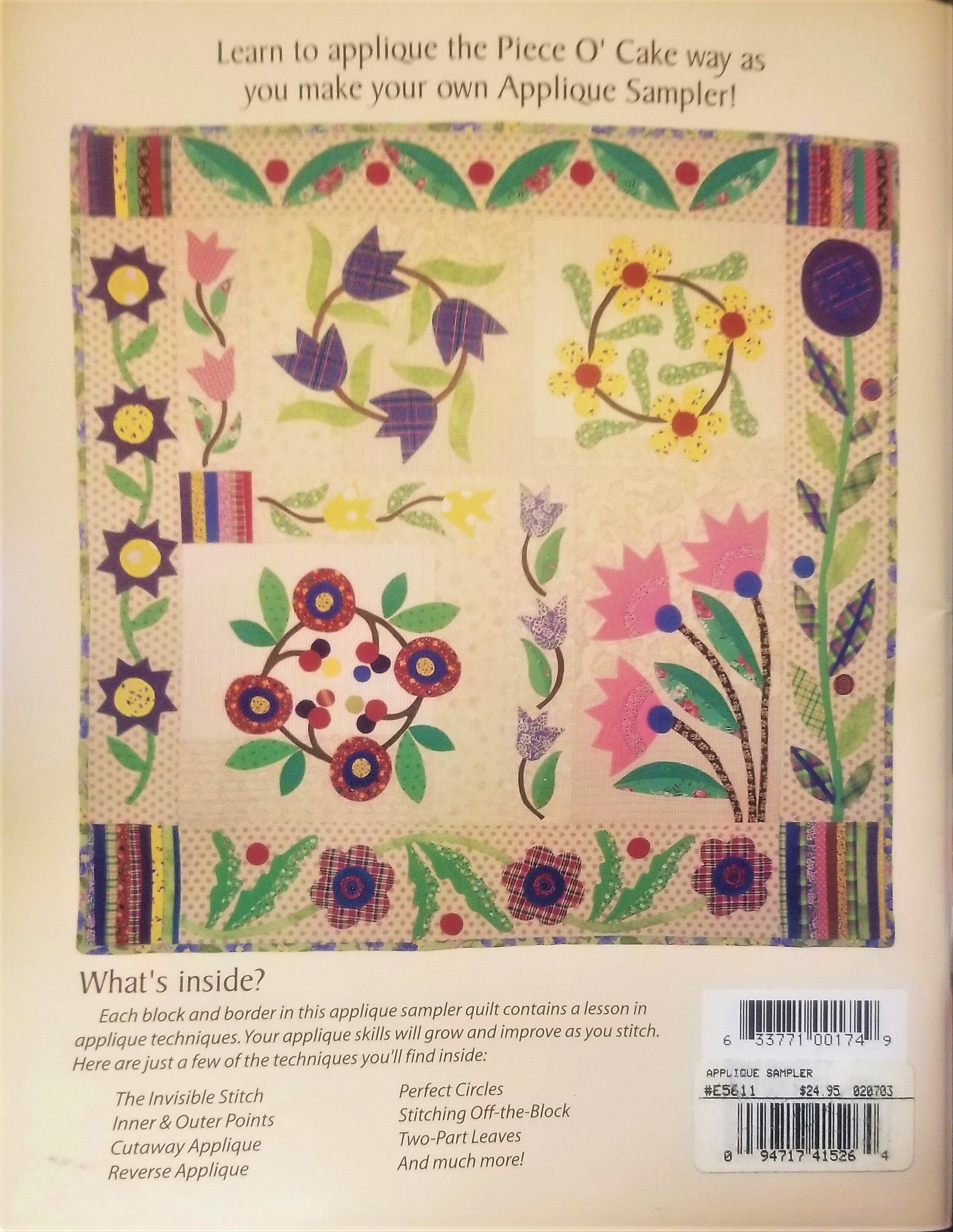 The Applique Sampler-learn to Applique the Piece O' Cake Way - Etsy