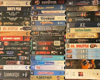 Vintage VHS Tapes VCR Tapes 1990s & 2000s - Etsy