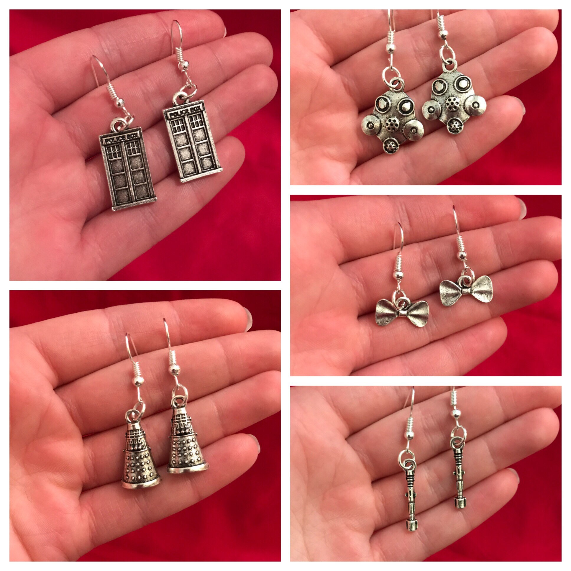 Doctor Who Themed Earrings / Doctor Who Earrings | Etsy