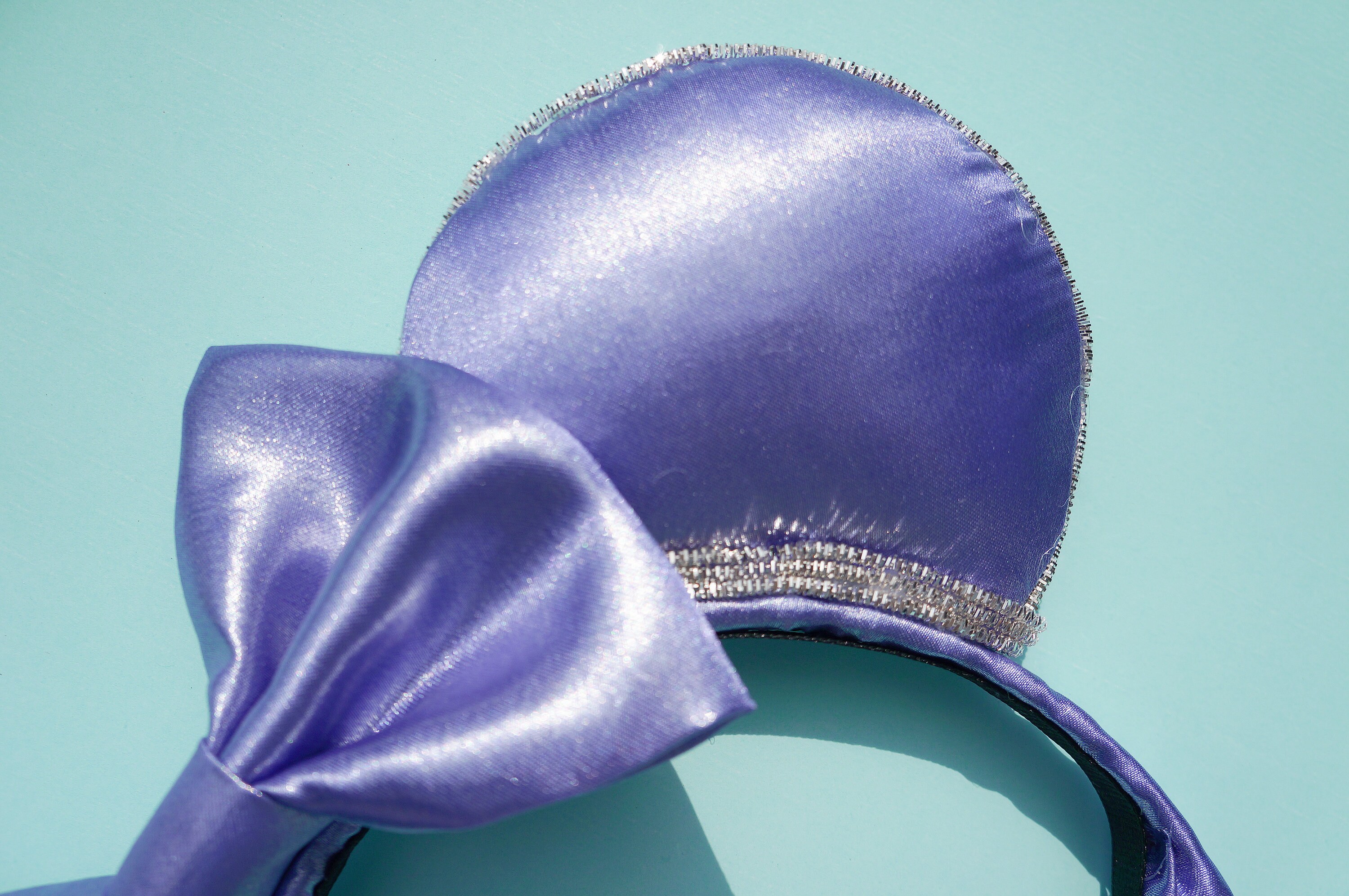 Purple Mickey Ears, Purple Disney Ears, Shiny Ears, Shiny Purple Mickey ...