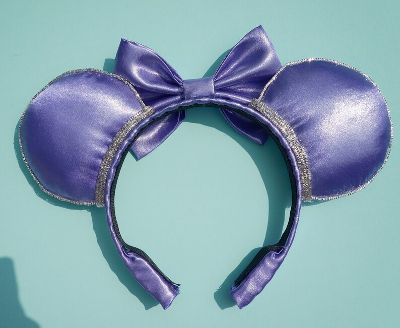 Purple Mickey Ears, Purple Disney Ears, Shiny Ears, Shiny Purple Mickey ...