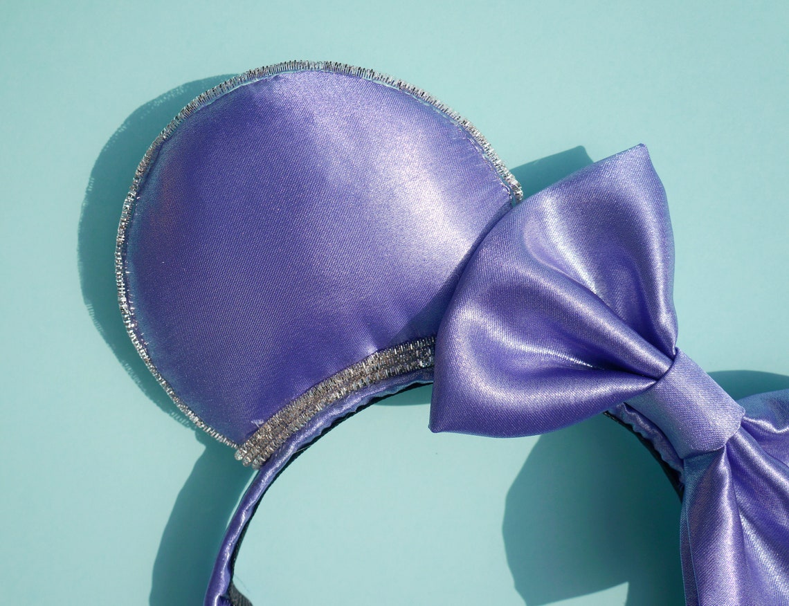 Purple Mickey Ears Purple Disney Ears Shiny Ears Shiny - Etsy