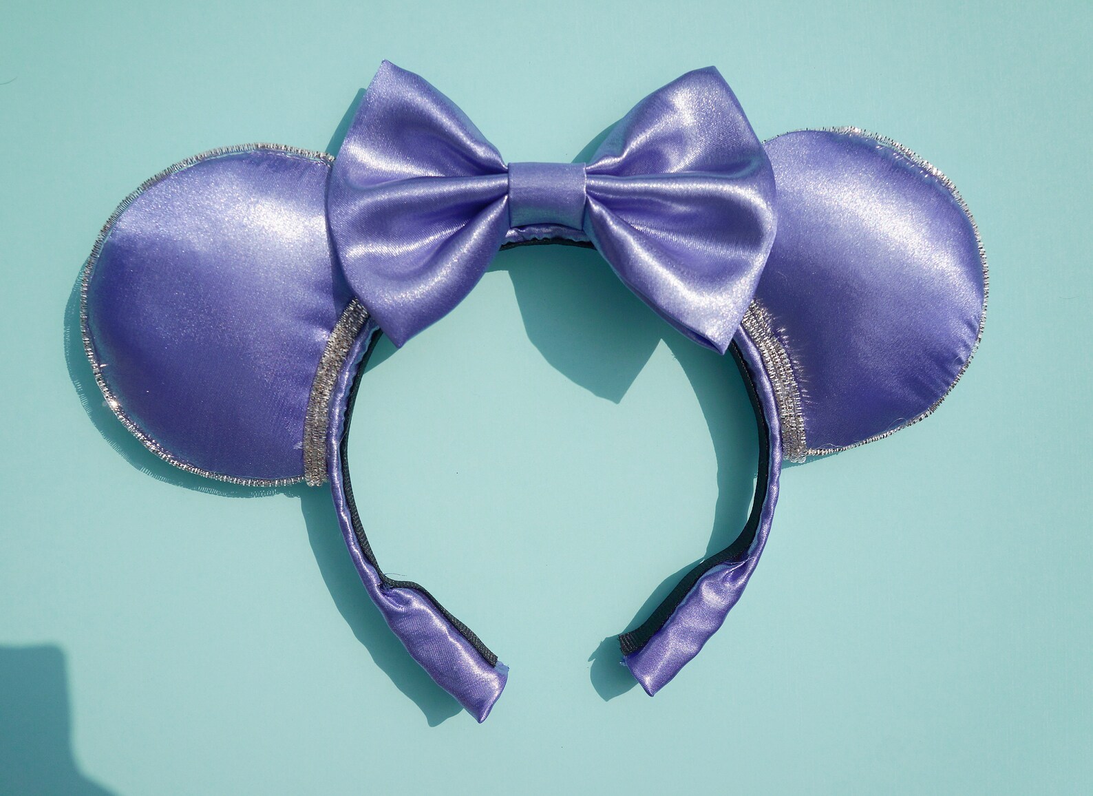 Purple Mickey Ears Purple Disney Ears Shiny Ears Shiny - Etsy