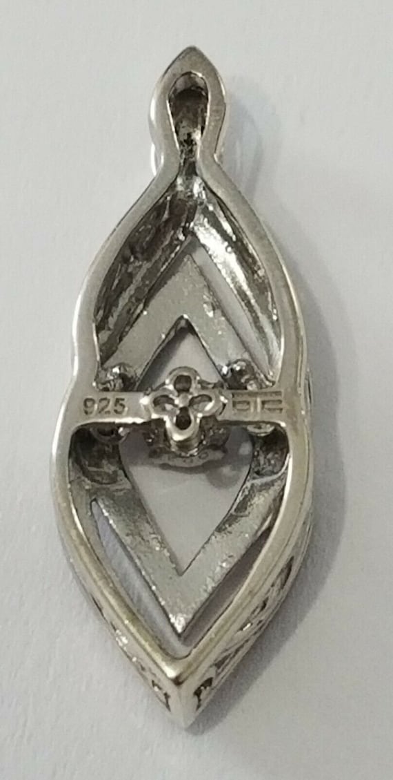 925 sterling silver dancing diamond pendant - Gem