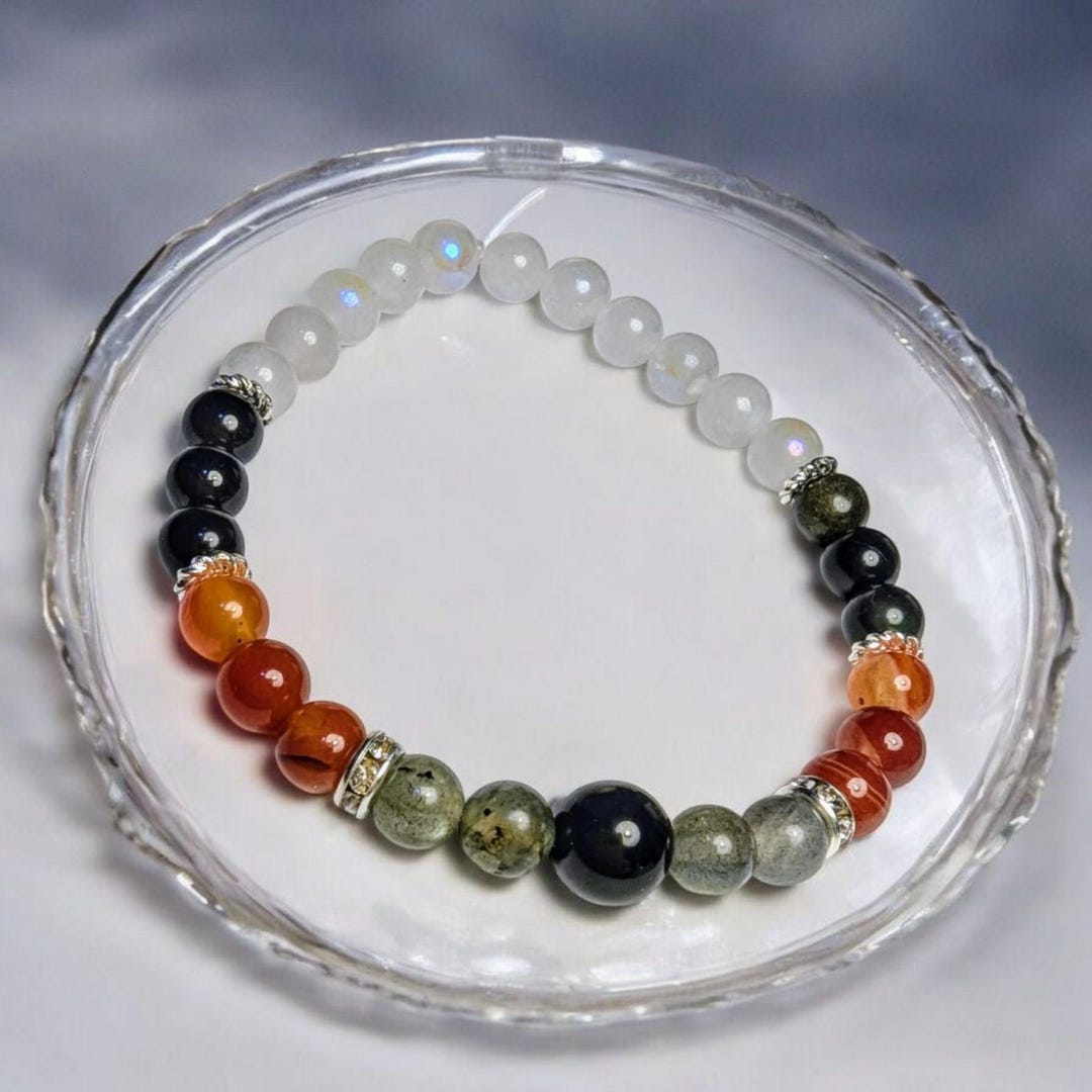 Sweary Trauma PTSD Support Relief Crystal Bracelet. Gemstone Healing ...