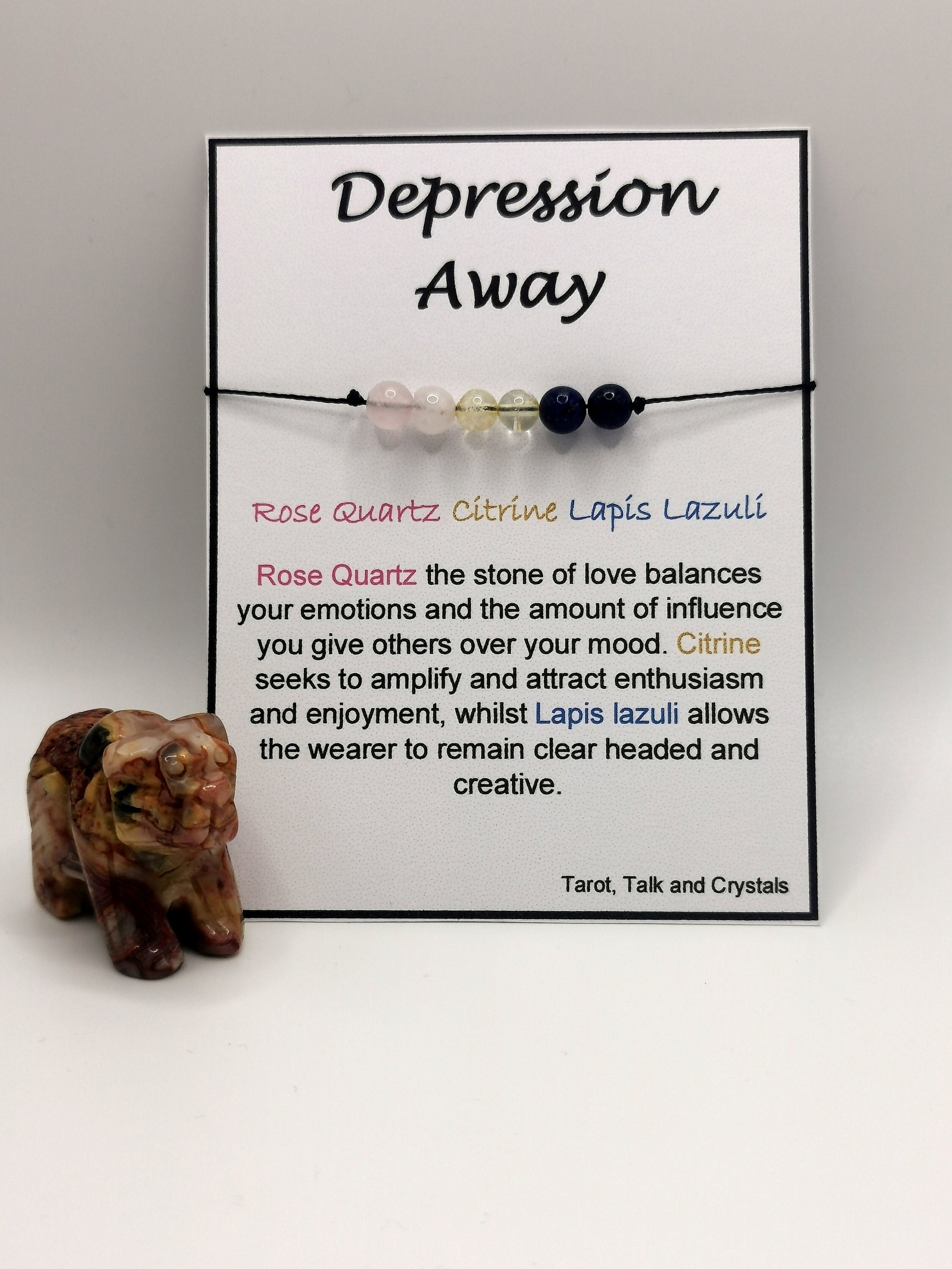 Depression Relief Emotional Healing Gemstone Wish Bracelet - Etsy