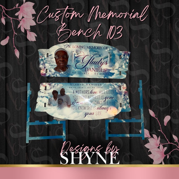 Memorial Bench - Etsy