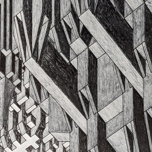 Architectural Art Print, Floating Edifice by Maurice Wimberly, American ...