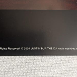 The DJ, Justin Bua Poster From 2004, Published and Distributed by Bua ...