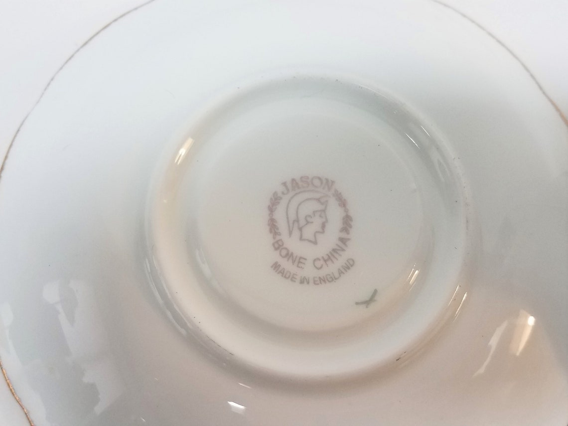 Jason Bone China Cup and Saucer Floral With Rose England - Etsy Canada