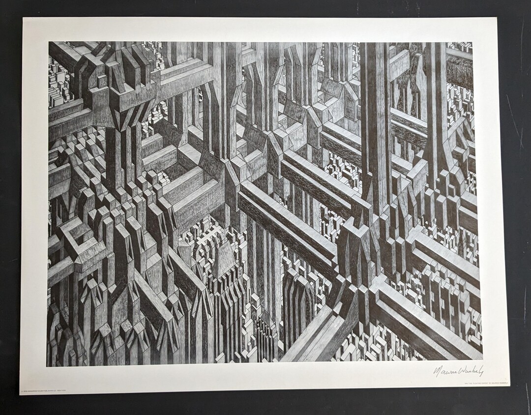 Architectural Art Print, Floating Edifice by Maurice Wimberly, American ...