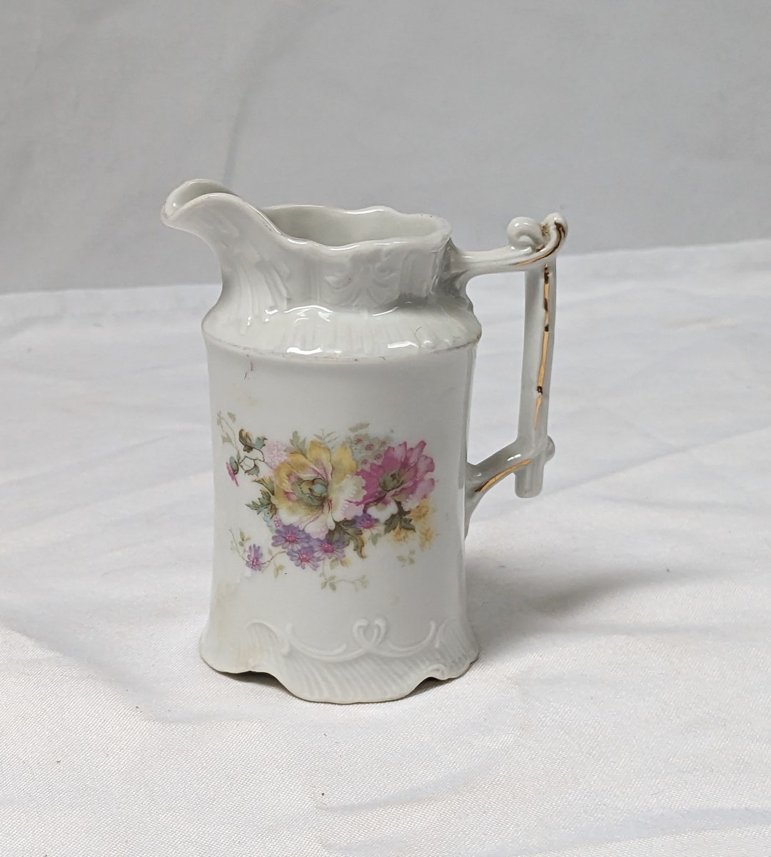 Antique Victorian Creamer, C.T. Altwasser Germany, Floral Rose Pattern ...
