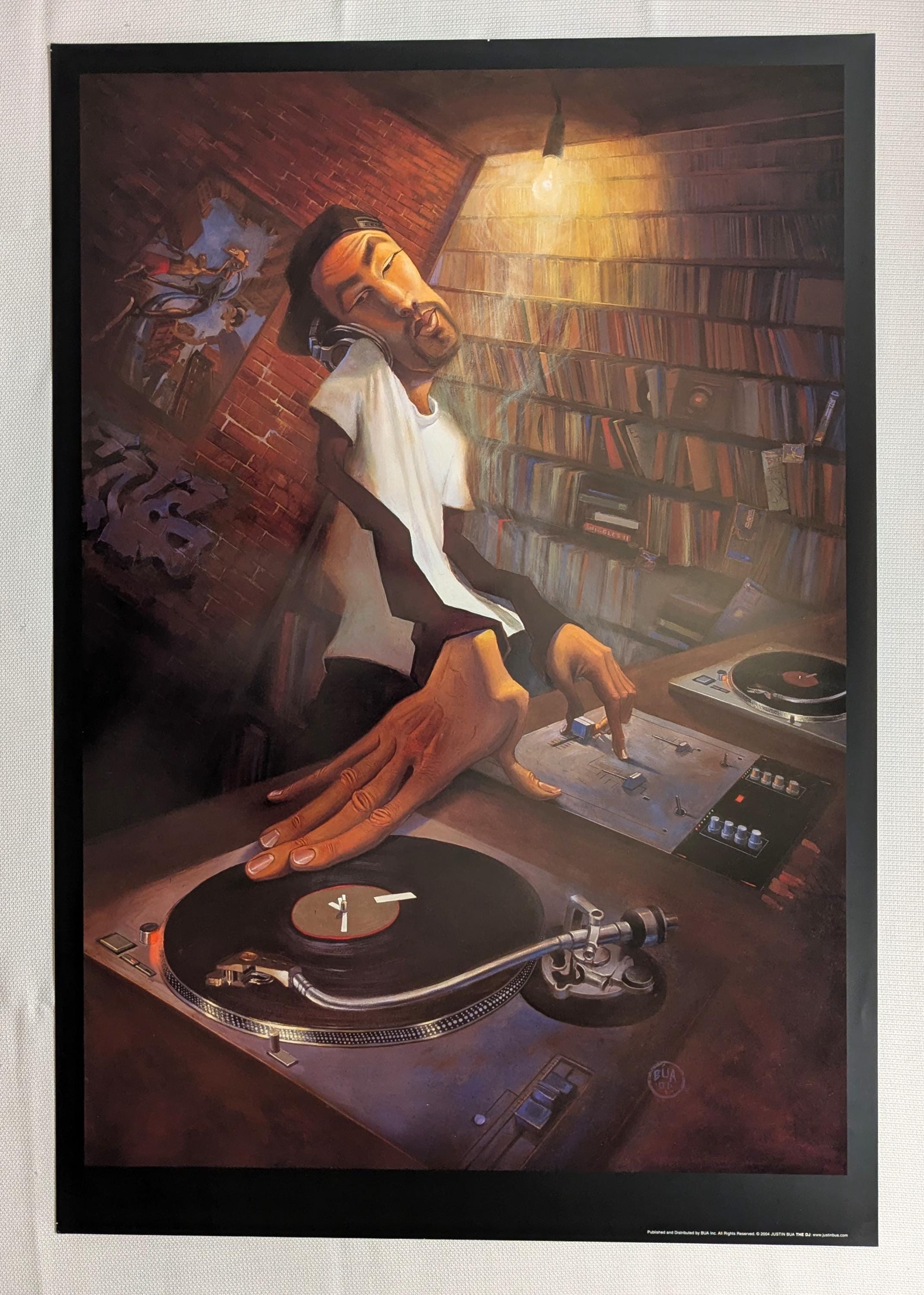 The DJ, Justin Bua Poster From 2004, Published and Distributed by Bua ...