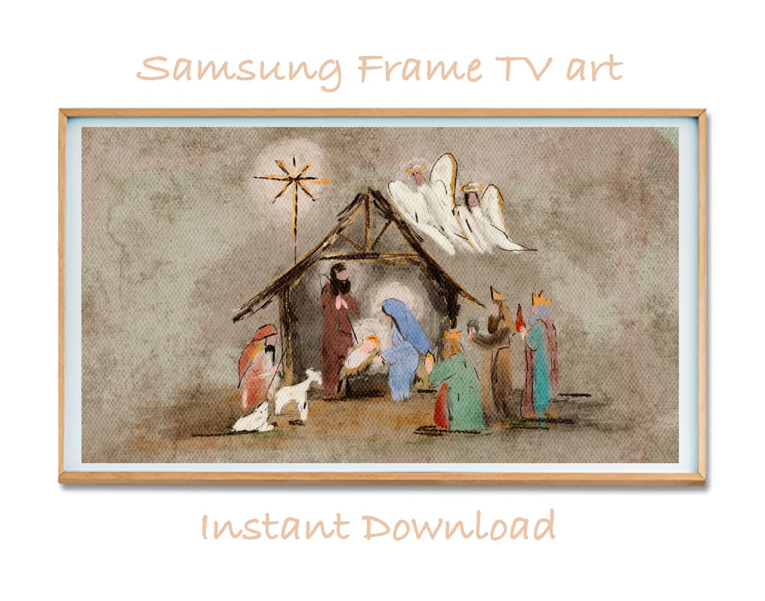 Nativity Scene- Samsung Frame TV Art- Instant Download- Digital Art ...