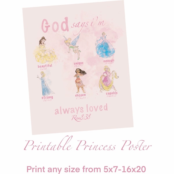 Printable Princess - Etsy