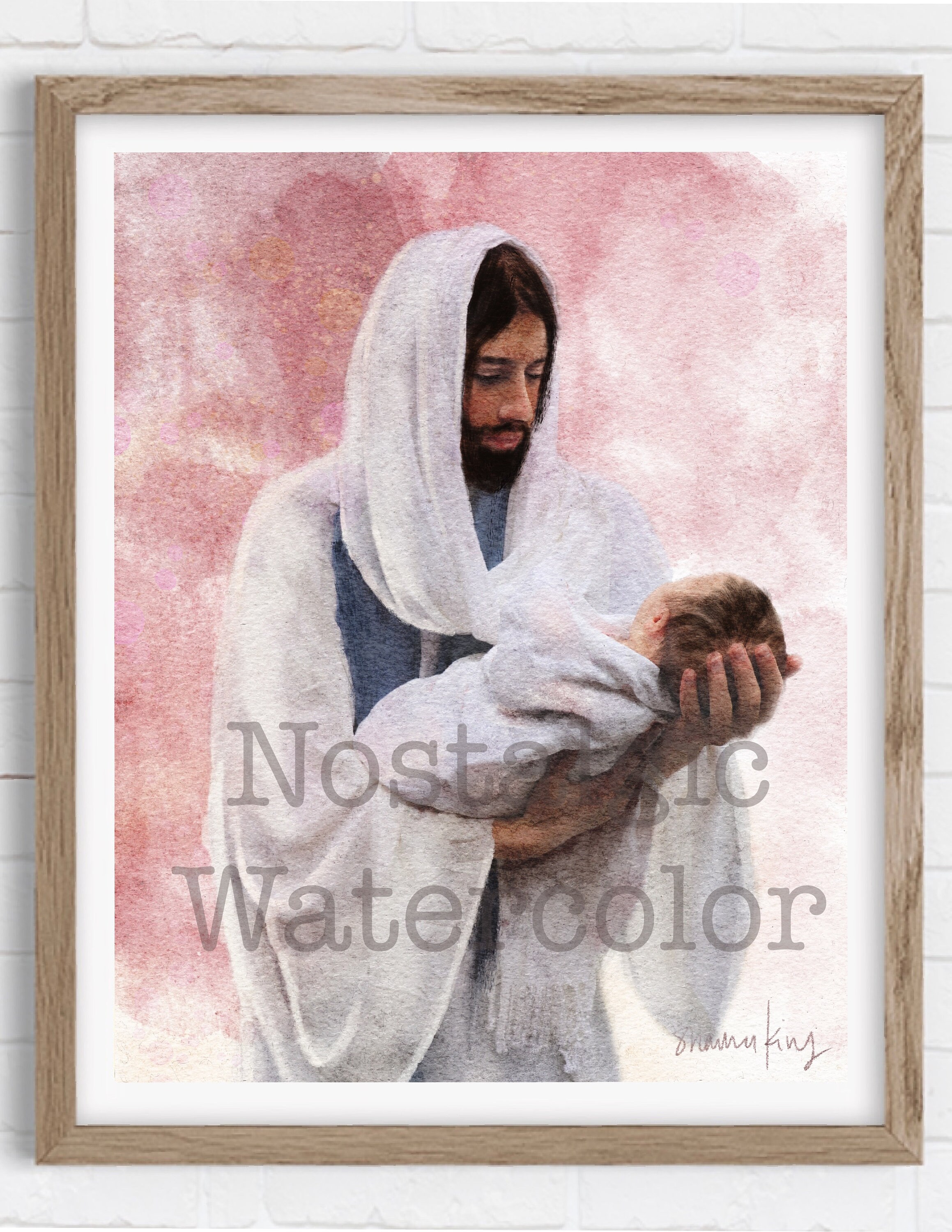 PRINTABLE Instant Download Christ With Baby - Etsy