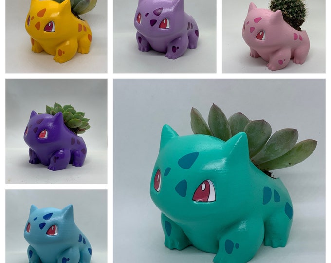 Pokemon Bulbasaur Ivysaur Venusaur Planter Set - Etsy