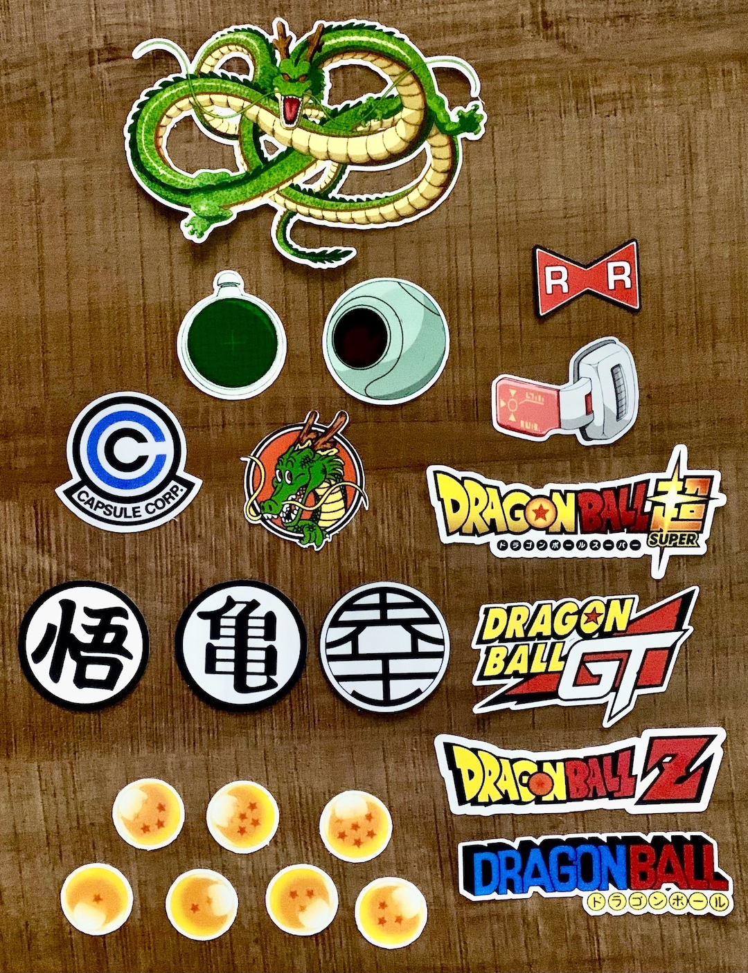 Dragon Ball Z/super/gt Waterproof Stickers 21 Total! - Etsy