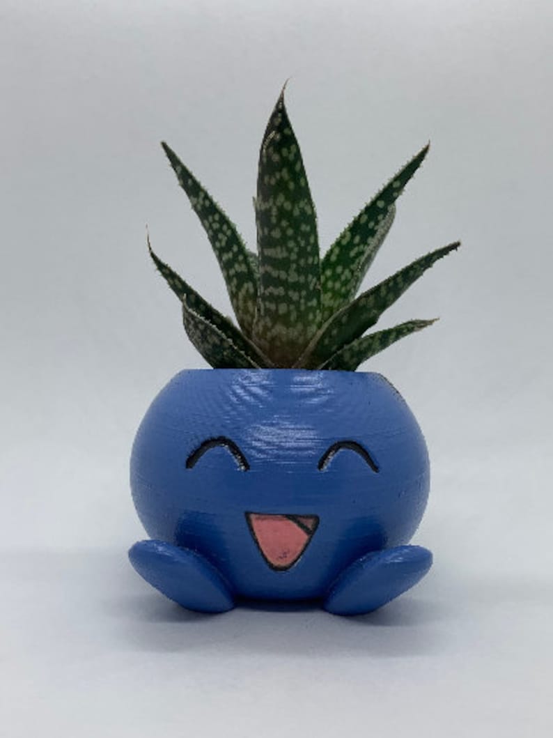 Painted Bulbasaur and Oddish Planters With Live - Etsy