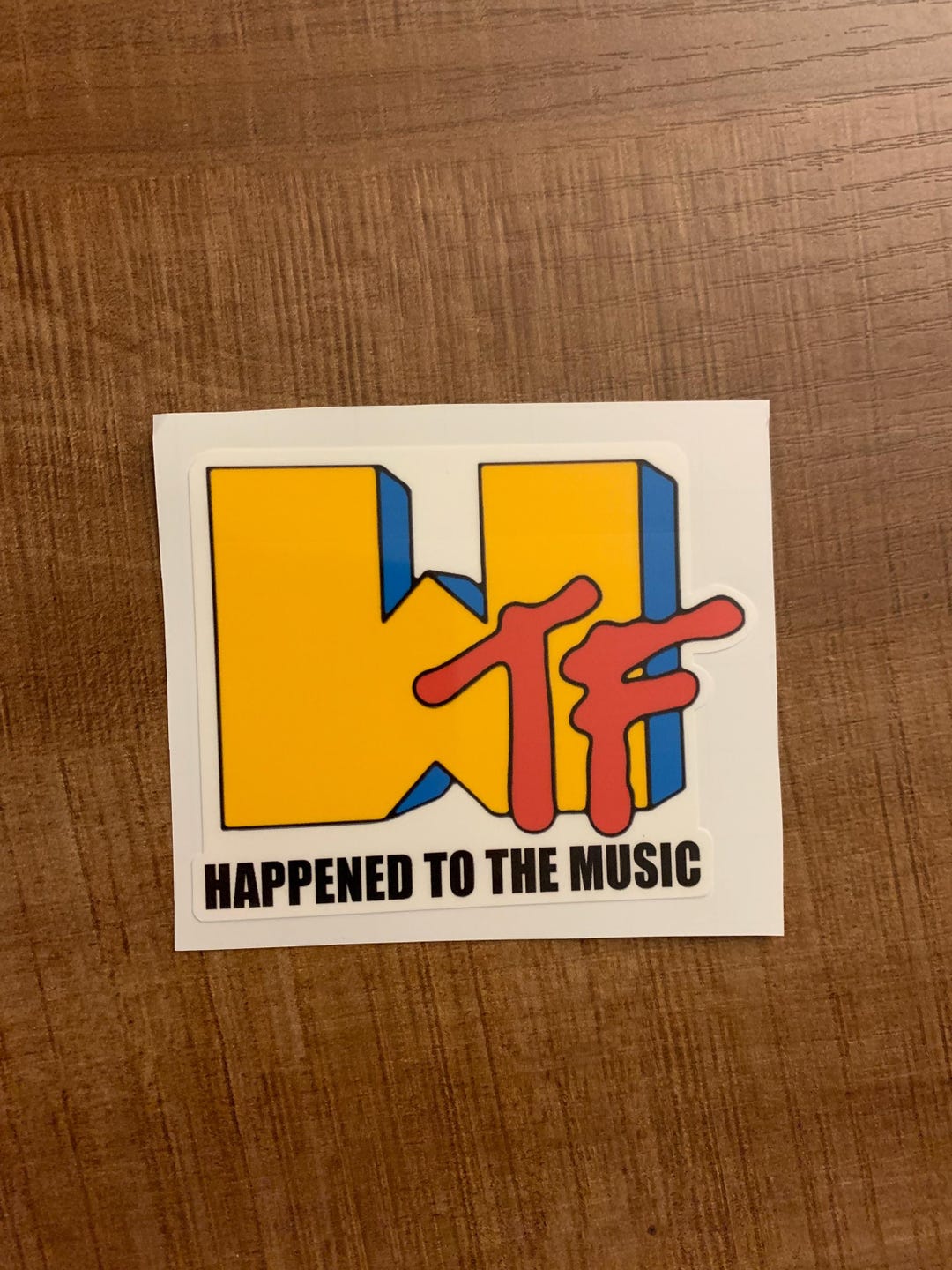MTV WTF Waterproof Decal - Etsy