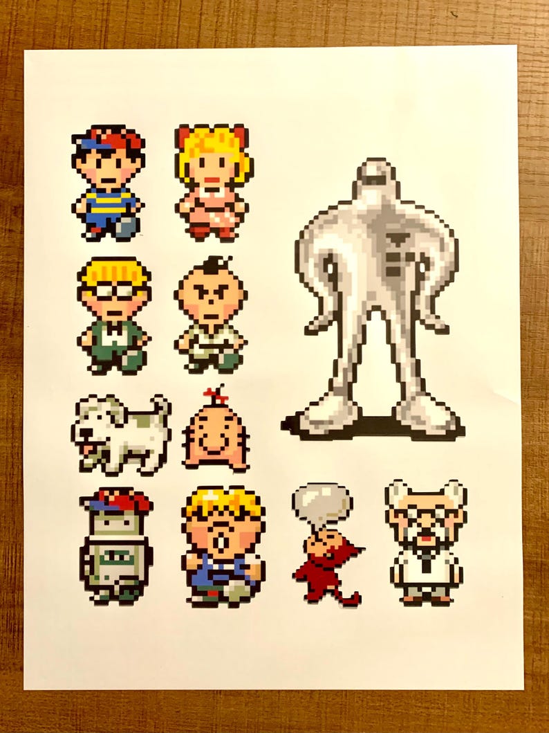 Earthbound/mother 2 Waterproof Decal Set - Etsy