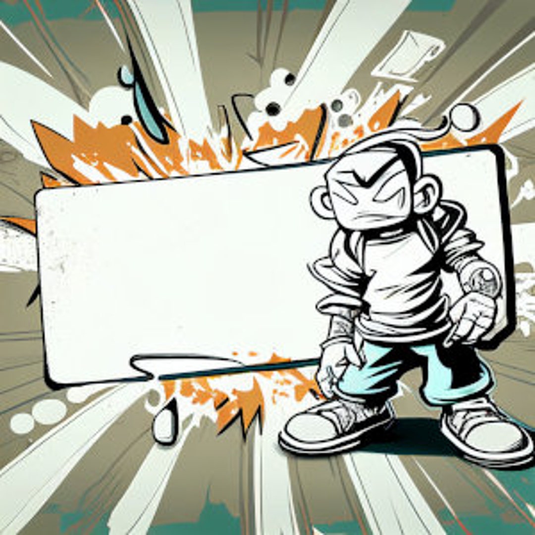 Street Style Name Tag Label Digital Art in PNG File Format for - Etsy