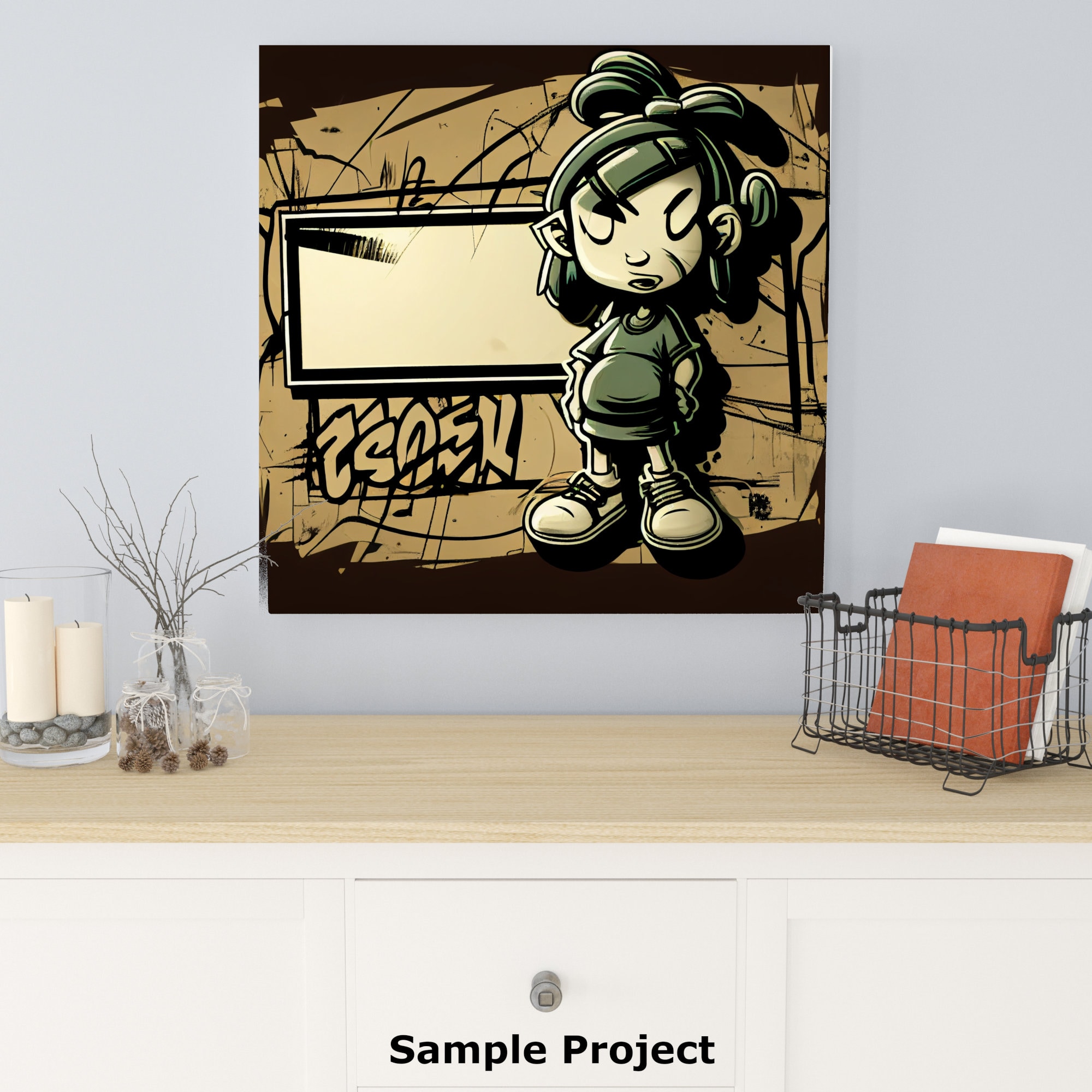 Street Style Name Tag Label Digital Art in PNG File Format for - Etsy