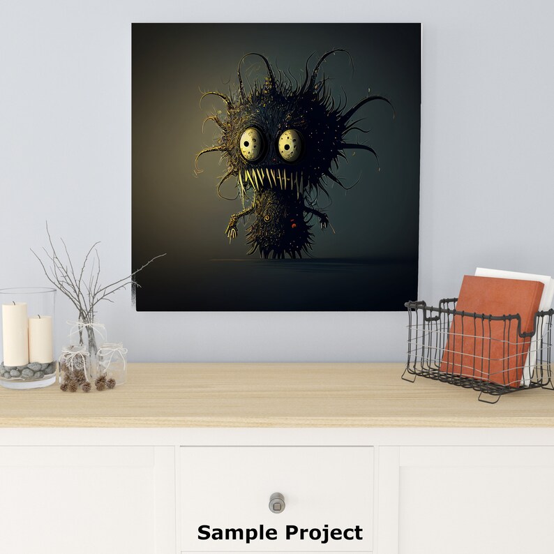 Scary Shadow Demon Monster Dark Digital Art in PNG File Format - Etsy