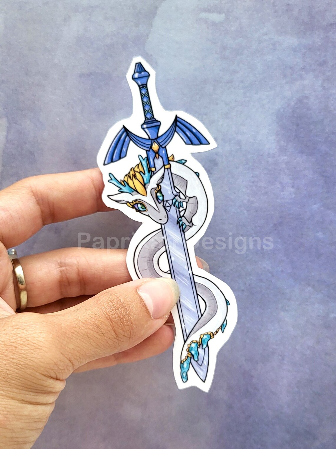 Light Dragon Master Sword Vinyl Waterproof Die-cut Sticker, Legend of ...