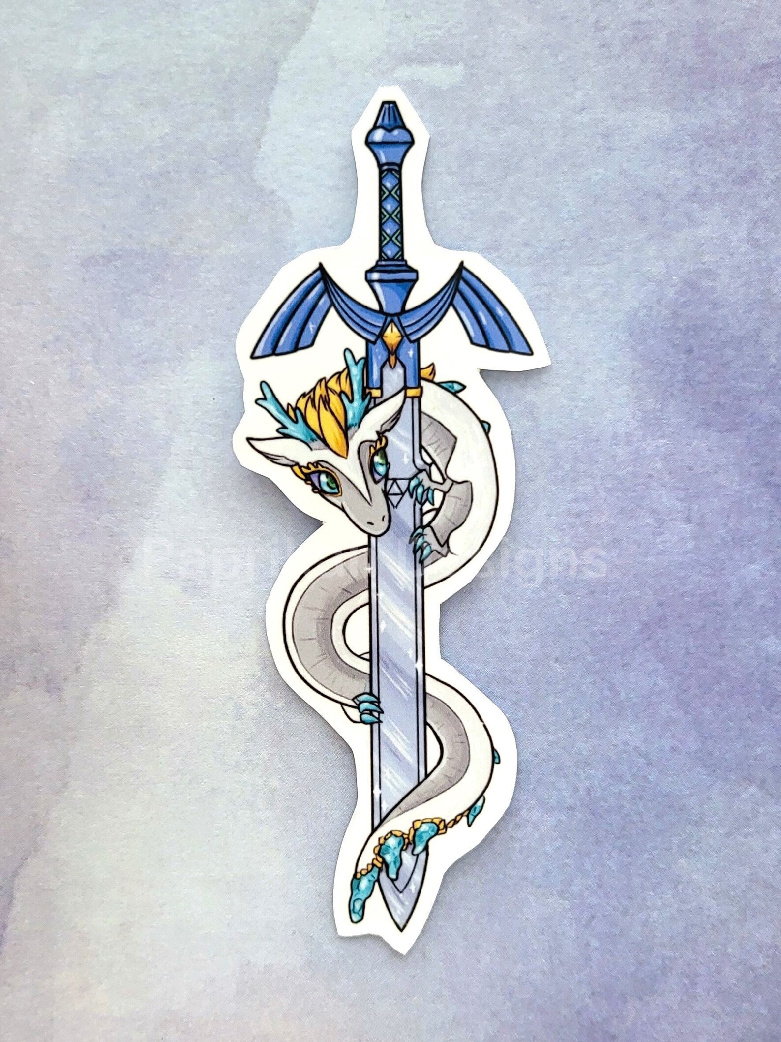Light Dragon Master Sword Vinyl Waterproof Die-cut Sticker, Legend of ...