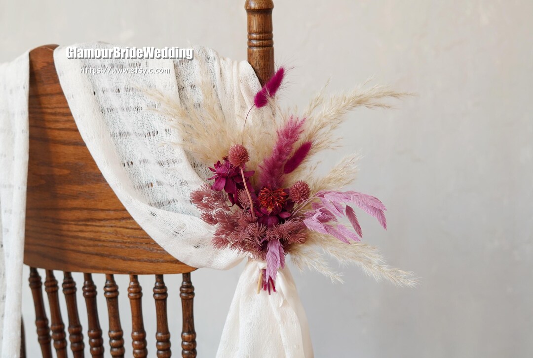 Wedding Chair Table Decor Flower,chair Swag,chair Decoration,wedding ...