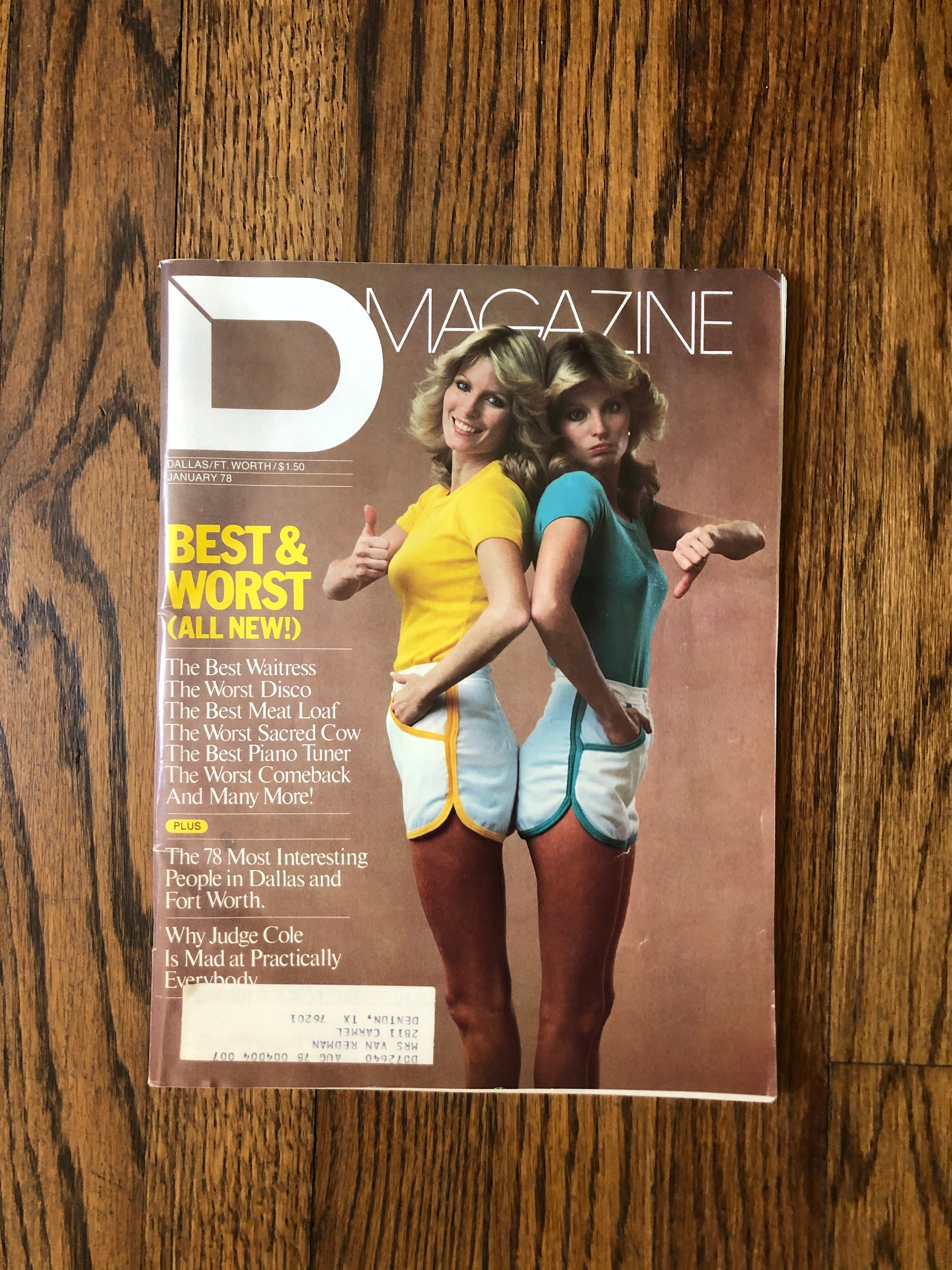 January 1978 D Magazine, Vintage Magazine - Etsy