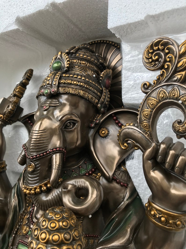 Ganesha Statue Ganesh Statue 24 Big Size Bonded Bronze - Etsy