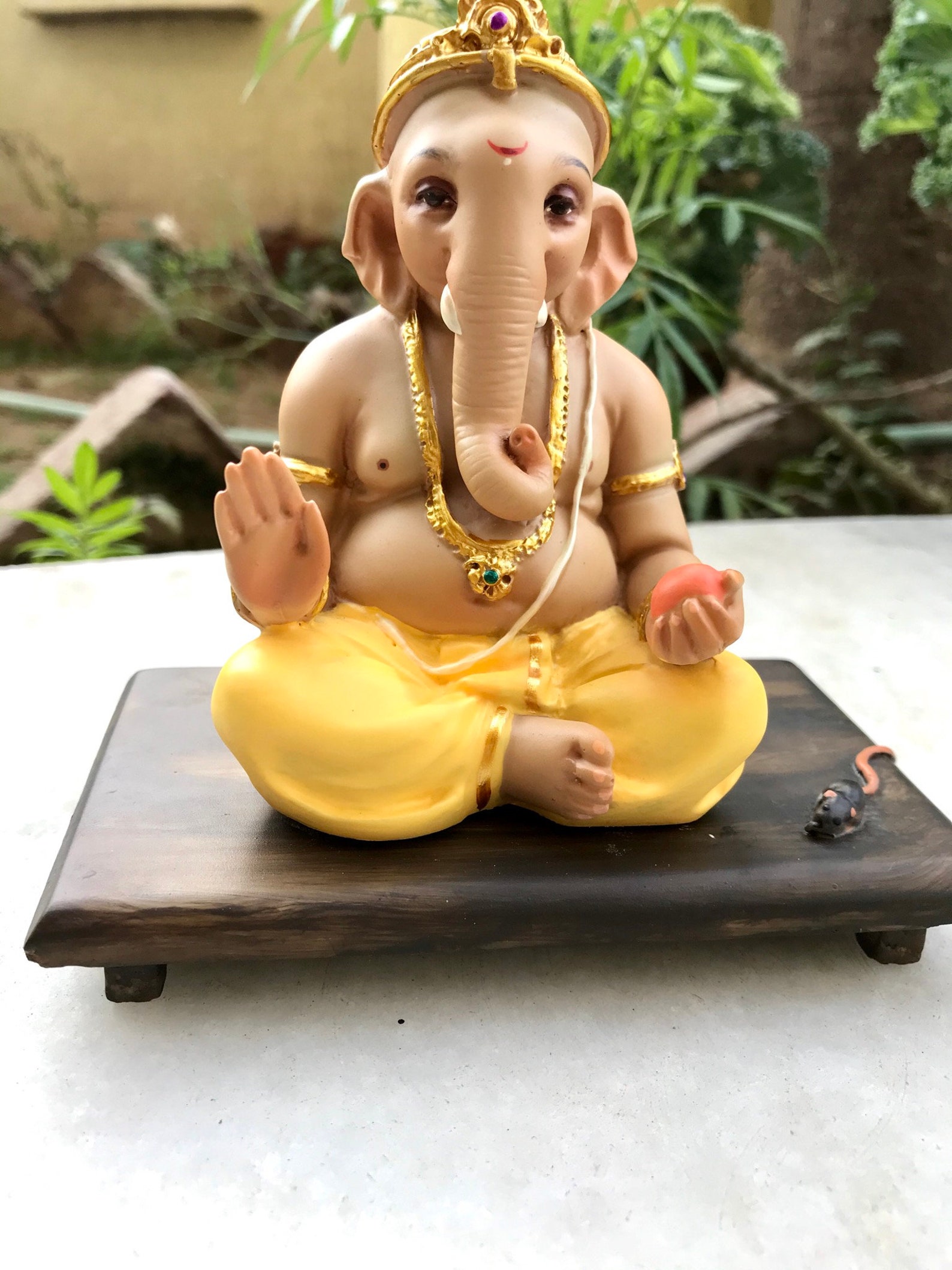 Ganesh God Statue Handmade Hand Painted Real Body Painted | Etsy