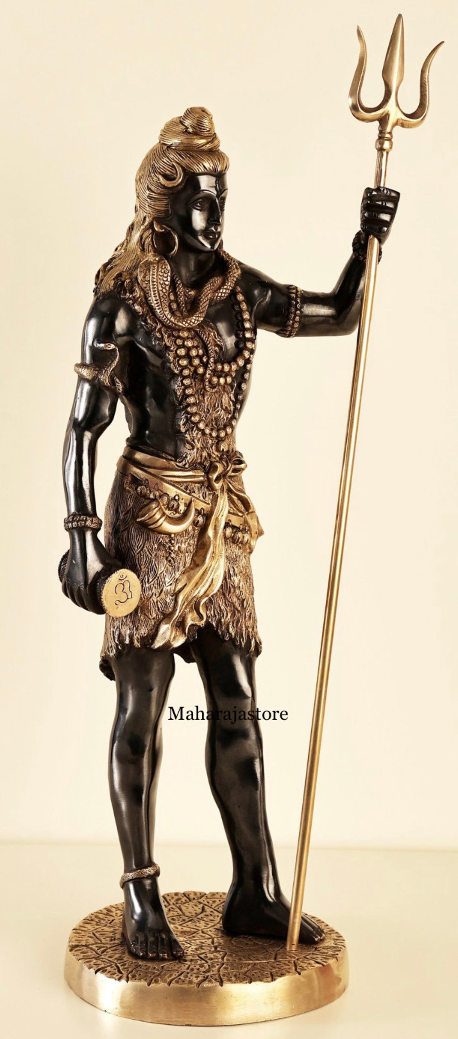 Shiva Statue 66 CM Big Size Bonded Bronze Standing Lord Shiva - Etsy